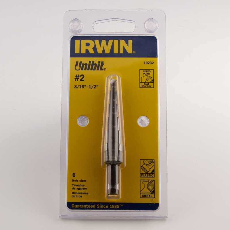 #2 Unibit Step Drills 3/16"-1/2" Step Drill Bit – Elimadent Anson PDR